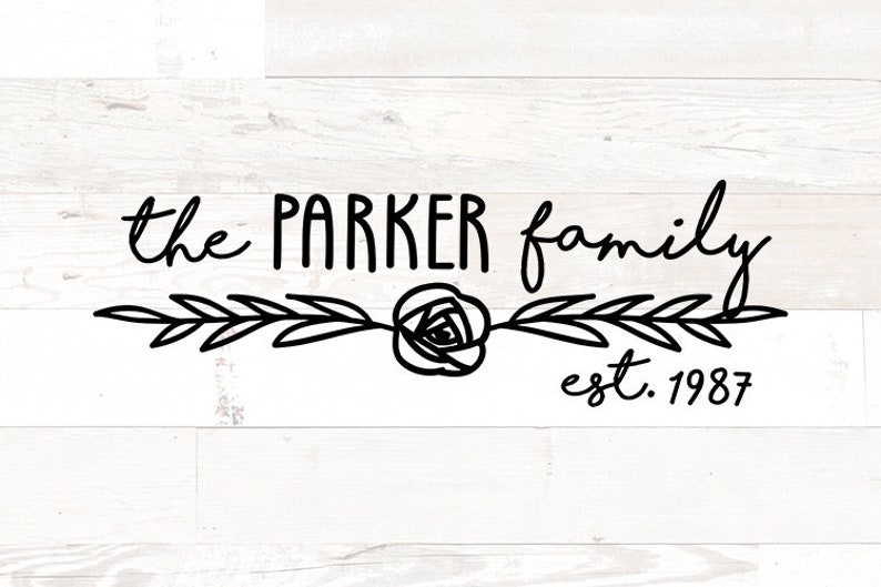 Last Name SVG File Family Monogram Svg Svg Bundle Family - Etsy