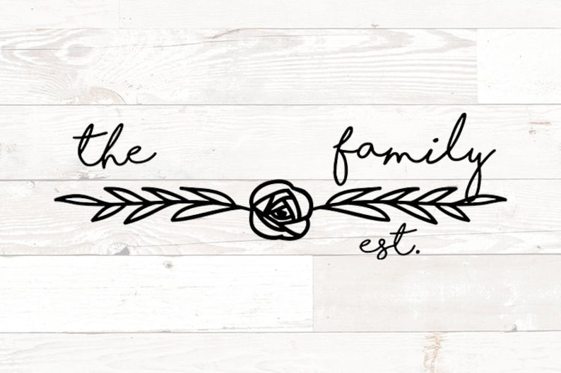 Last Name SVG File Family Monogram Svg Svg Bundle Family | Etsy