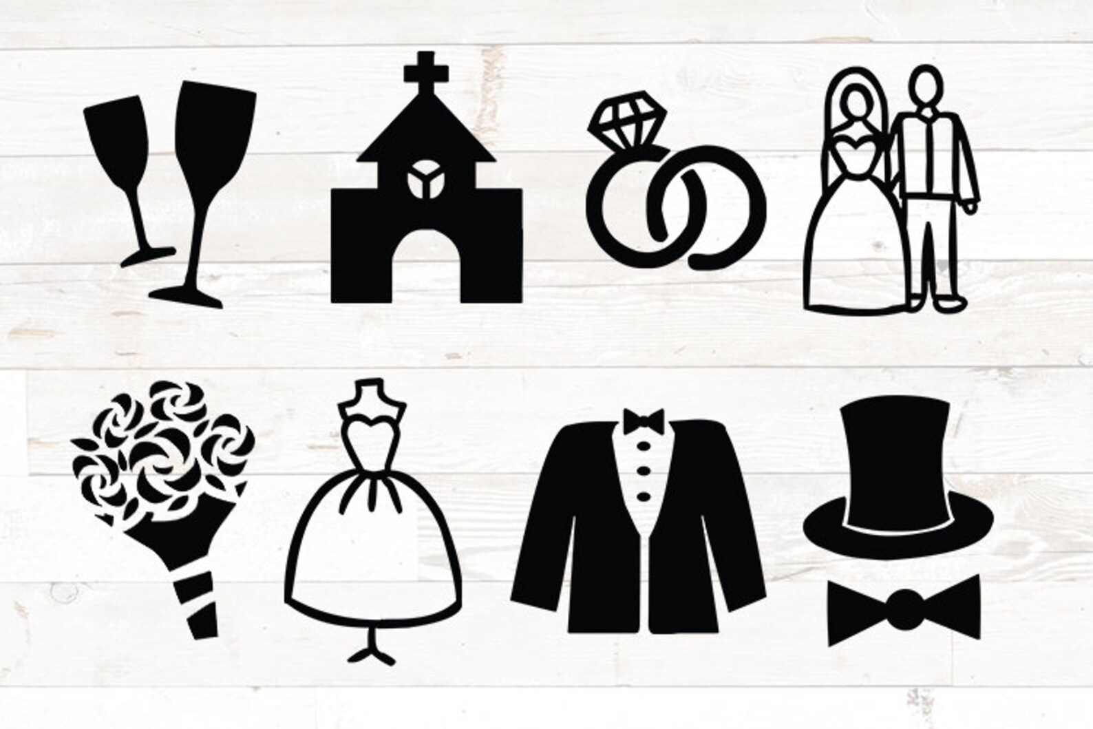 Wedding Svg Files for Cricut Wedding Svg Bundle Wedding Svg | Etsy