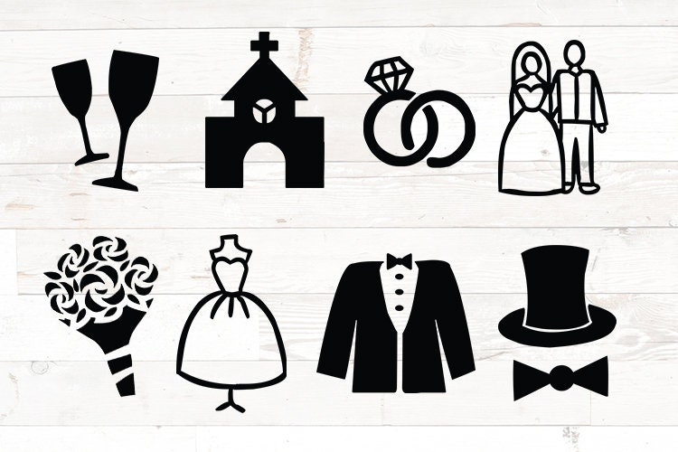 Wedding Svg Files for Cricut Wedding Svg Bundle Wedding Svg | Etsy
