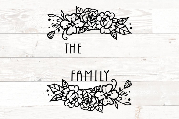 Last Name SVG File Family Monogram Svg Svg Bundle Family | Etsy Australia