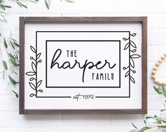 Custom Last Name Sign Svg Personalized Family Name Sign Svg - Etsy
