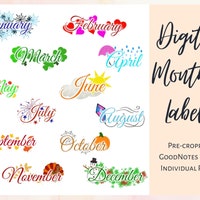 Months of the Year SVG Bundle,calendar Clipart,months Calendar SVG ...