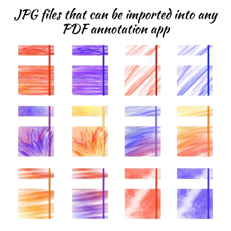 Watercolor Goodnotes Covers | Twelve (12) Covers | Digital Covers ...