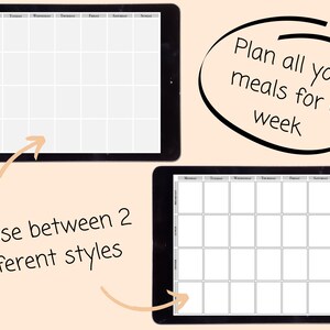 Nutrition Digital Planning Inserts | Meal Planner | Grocery List ...