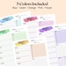Weekly Planner Printable| Monday Start | 5 Colors | Dark Mode Digital ...