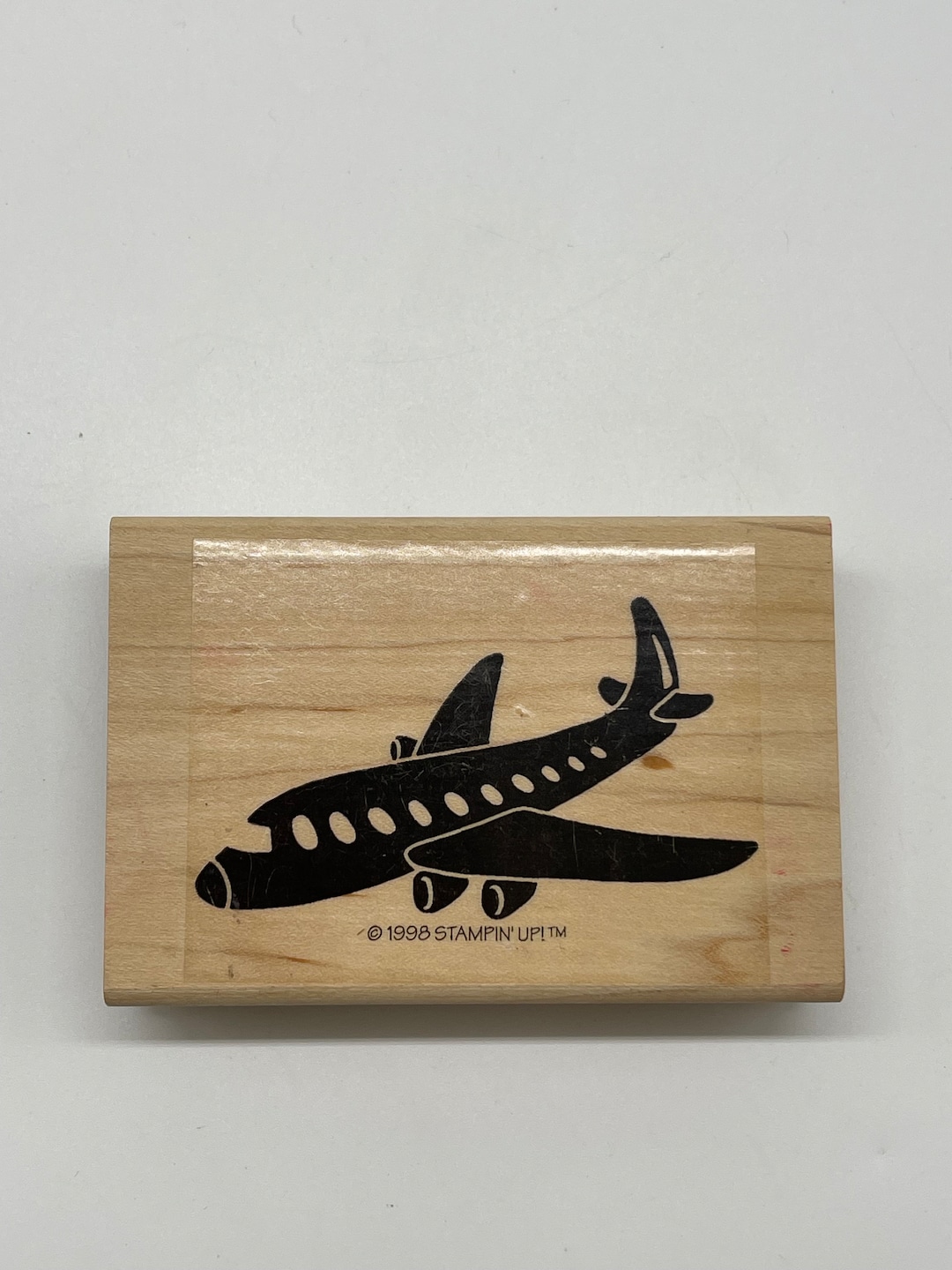 Vintage 1998 Stampin Up Airplane Rubber Stamp - Etsy