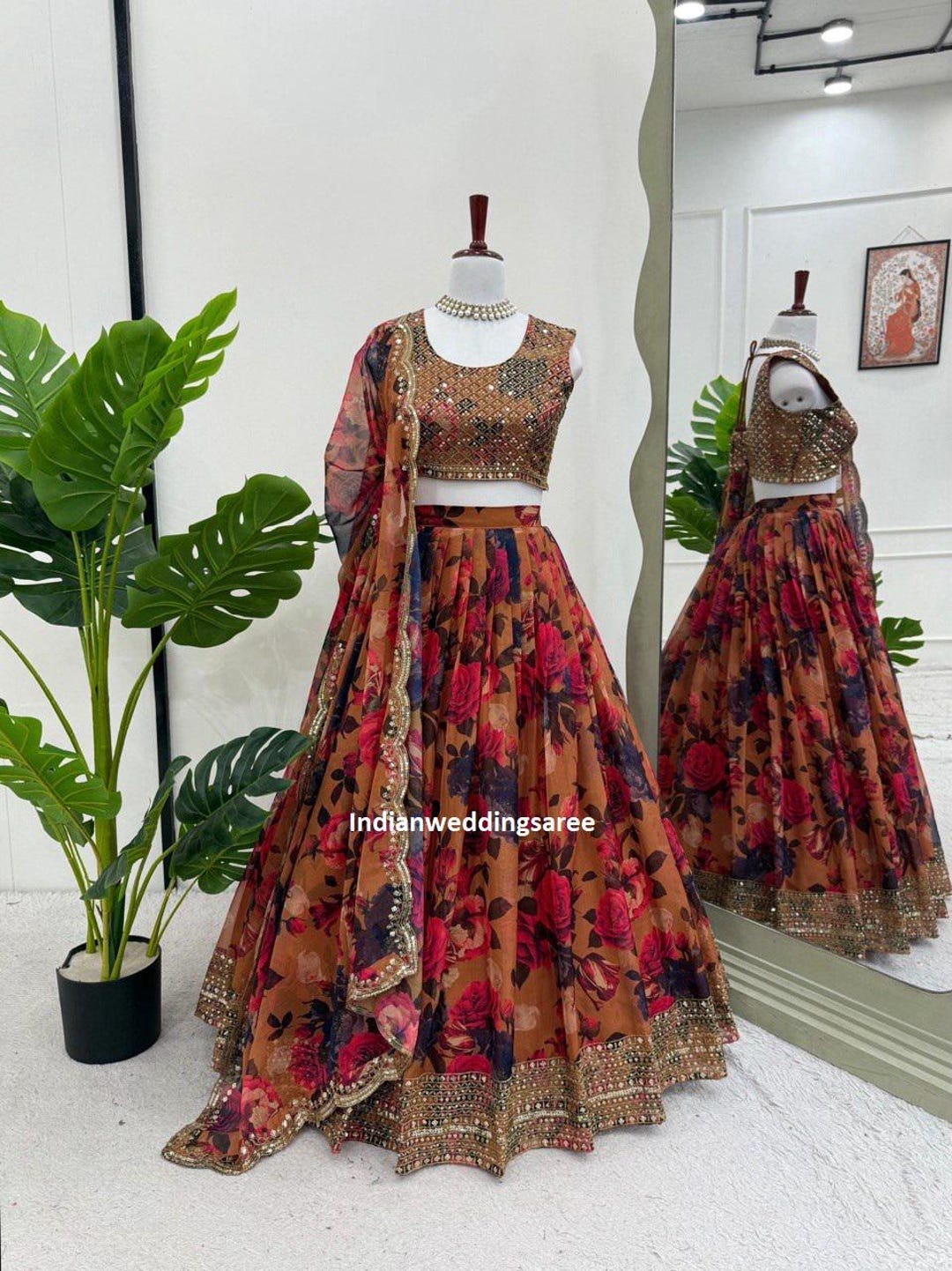 LEHENGA Choli for Women Wedding Party Wear Girls Lengha Choli for ...