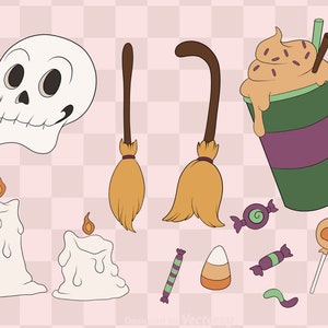 Retro Halloween PNG Retro Fall Sublimation Bundle Groovy - Etsy