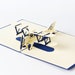 Airplane 3D Pop up Card Good Luck / Have a Safe Journey / Safe Flight ...