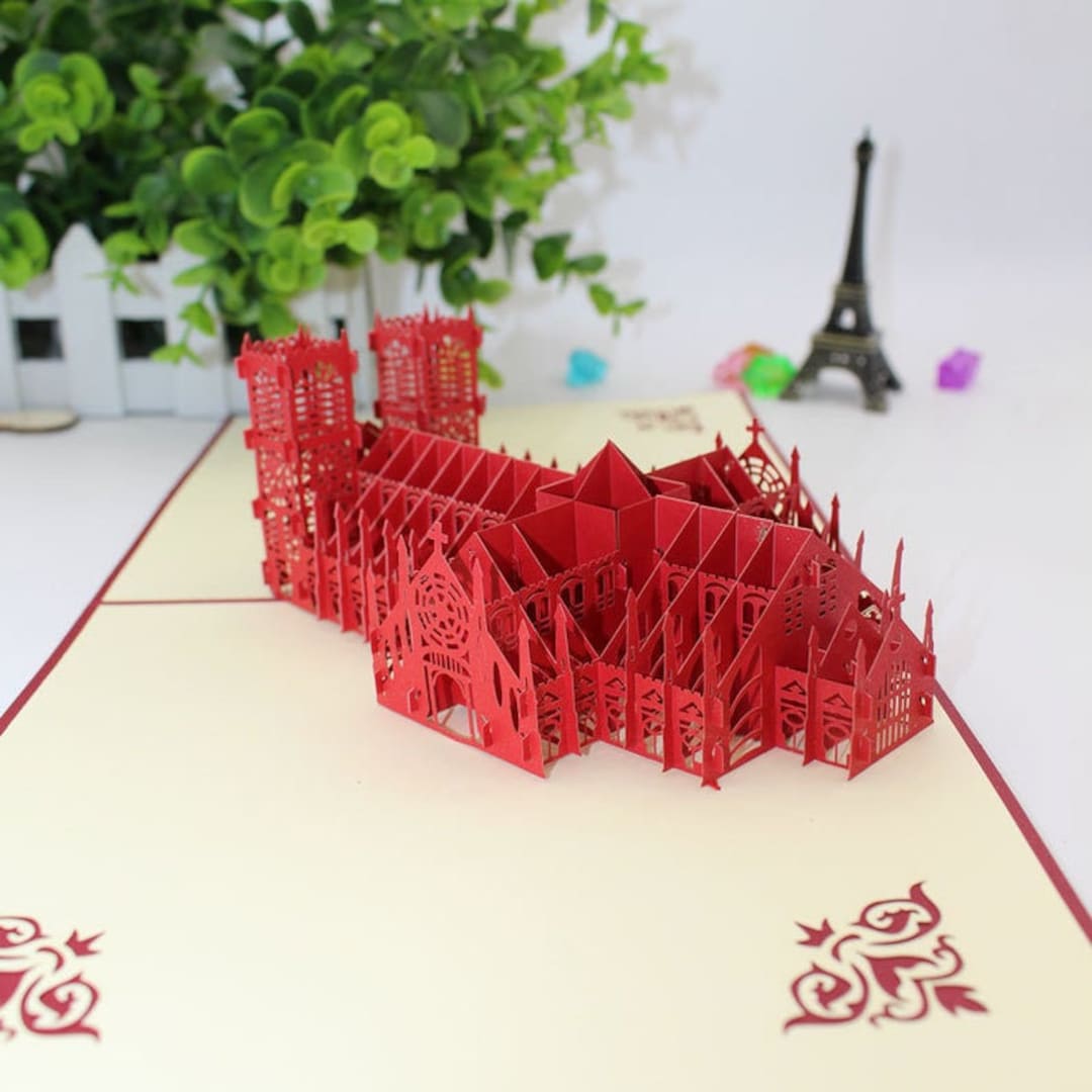 London Westminster Abbey 3D Pop up Card /handmade Card/ London ...