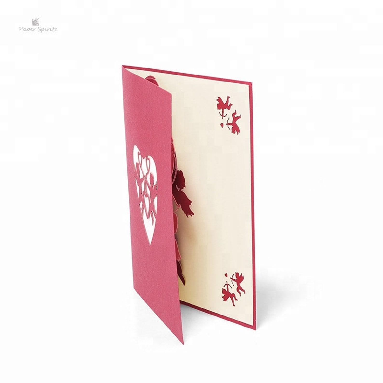 Cupid Heart Card / Wedding Card / Valentines Day / Anniversary Card ...