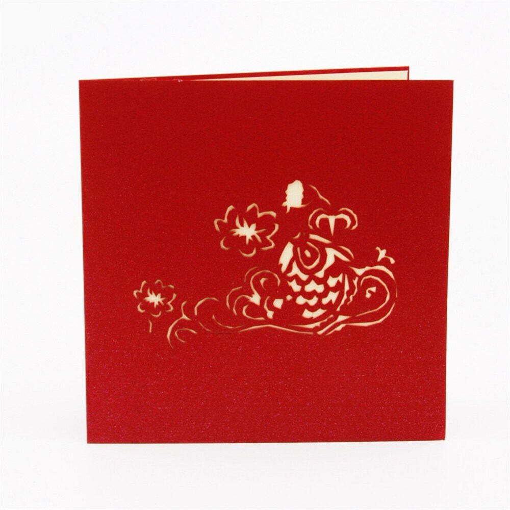 Good Luck Fish 3D Pop up Card Handmade Greeting Card , Birthday Card - Etsy