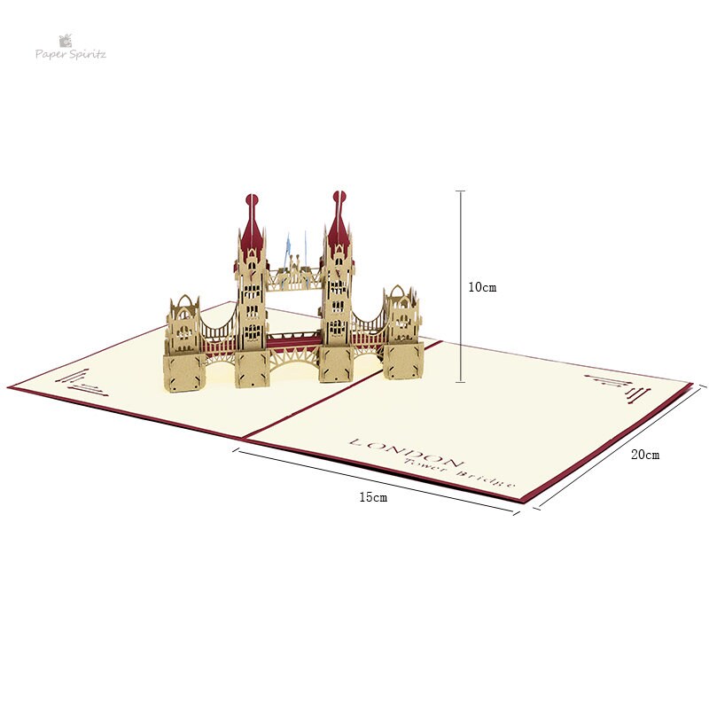 London Bridge 3D Pop up Card, London Souvenirs for Your Friends and ...