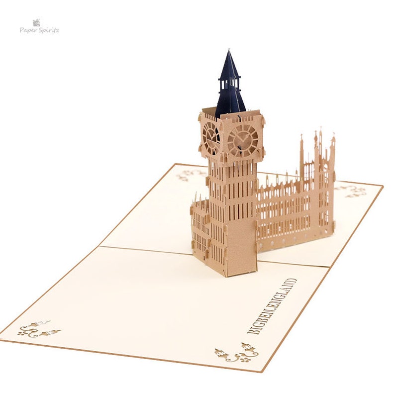 Big Ben Cards Pop up Card Souvenirs London Big Ben Card - Etsy