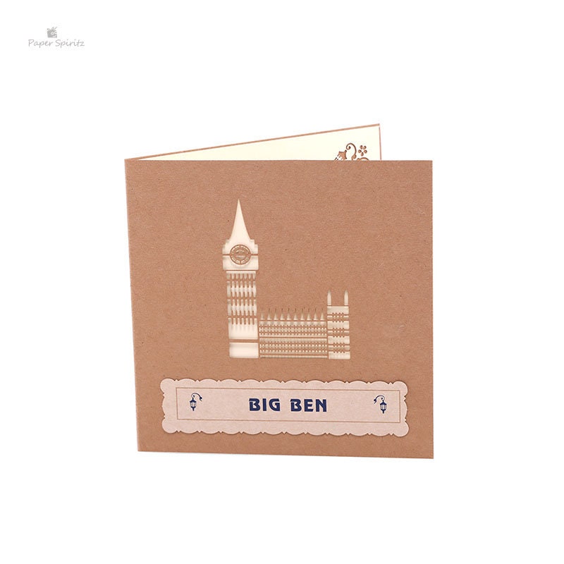 Big Ben Cards Pop up Card Souvenirs London Big Ben Card - Etsy