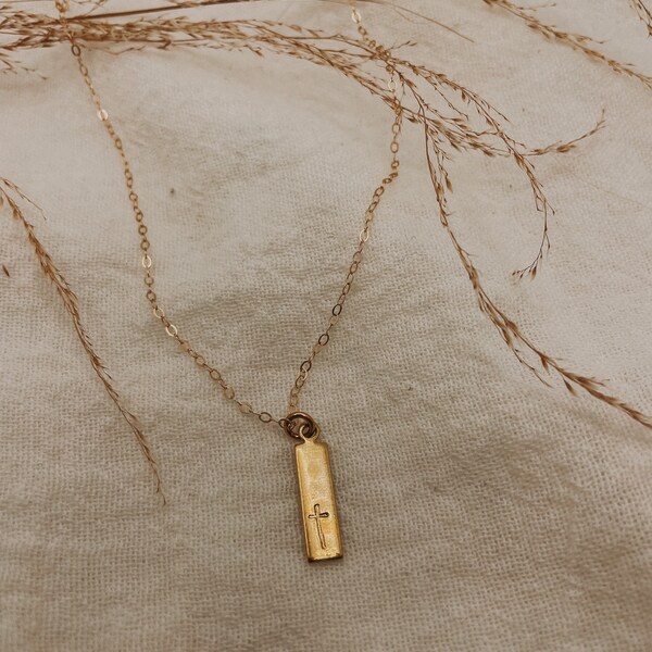 Hidden Cross Necklace - Etsy