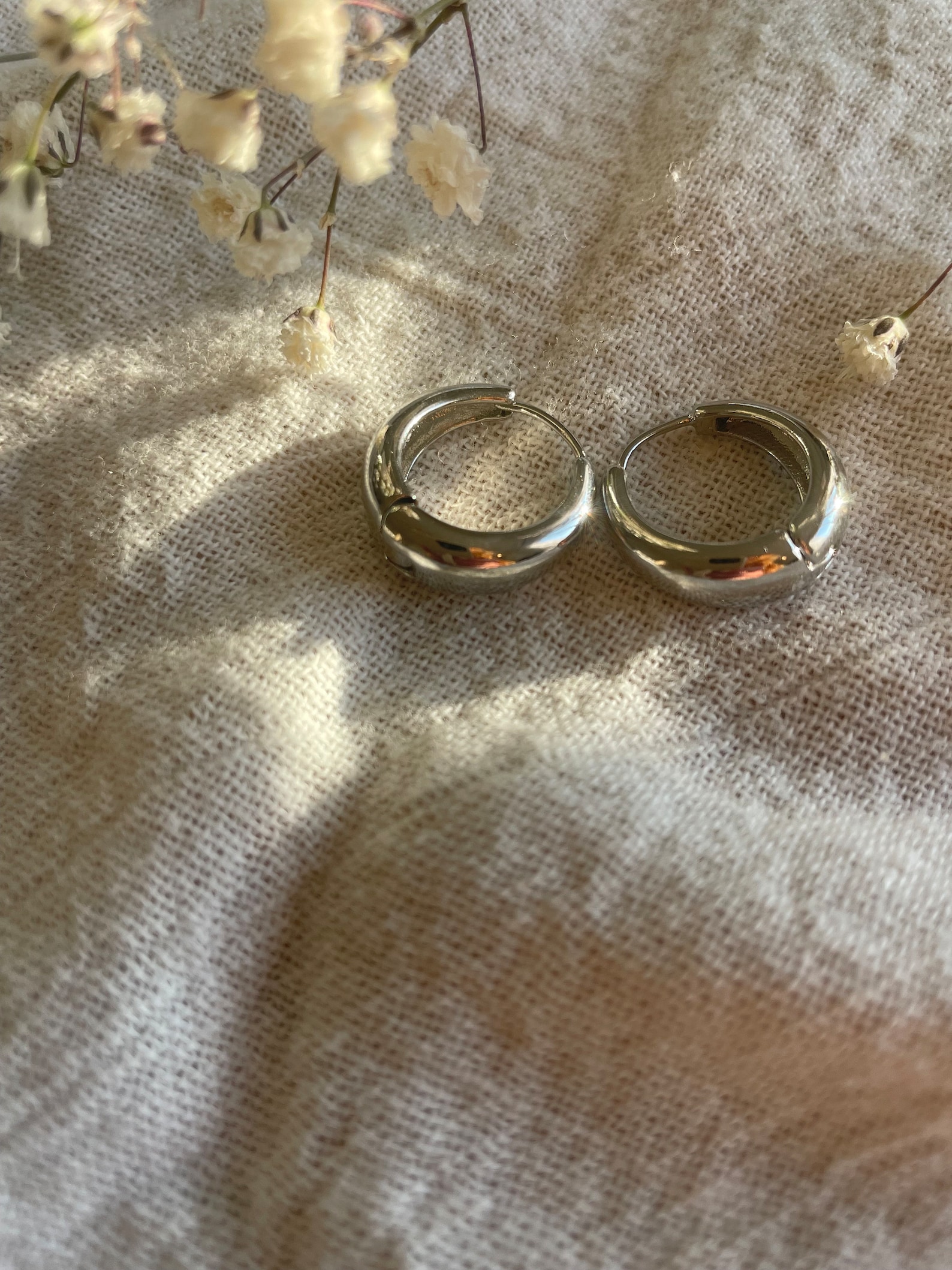 Celeste Huggies// Silver Mini Huggies - Etsy