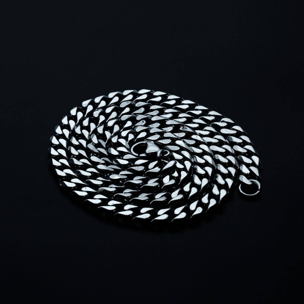 7MM Silver Cuban Link Chain Chain Silver Cuban Flat Chain - Etsy