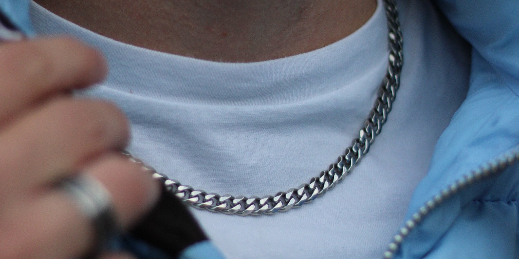 7MM Silver Cuban Link Chain Chain Silver Cuban Flat Chain - Etsy