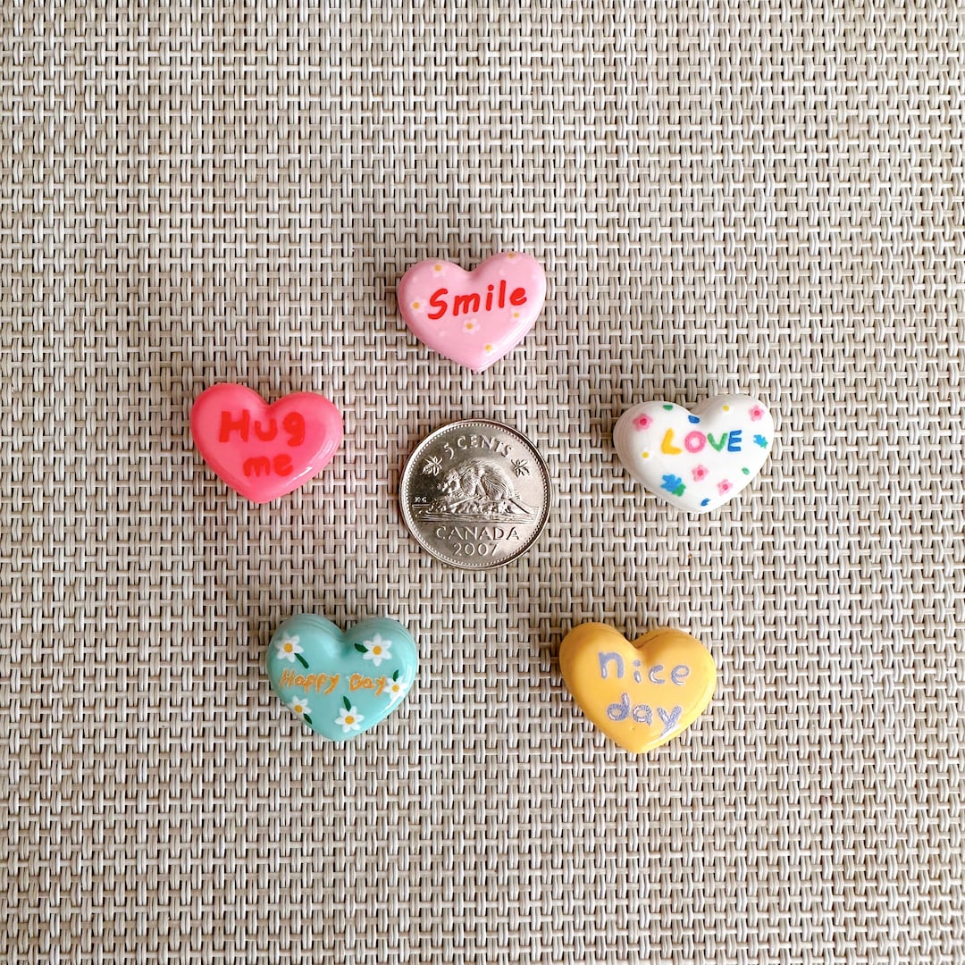 Strong Candy Heart Magnets Fridge Magnets Colourful Magnets Decorative ...