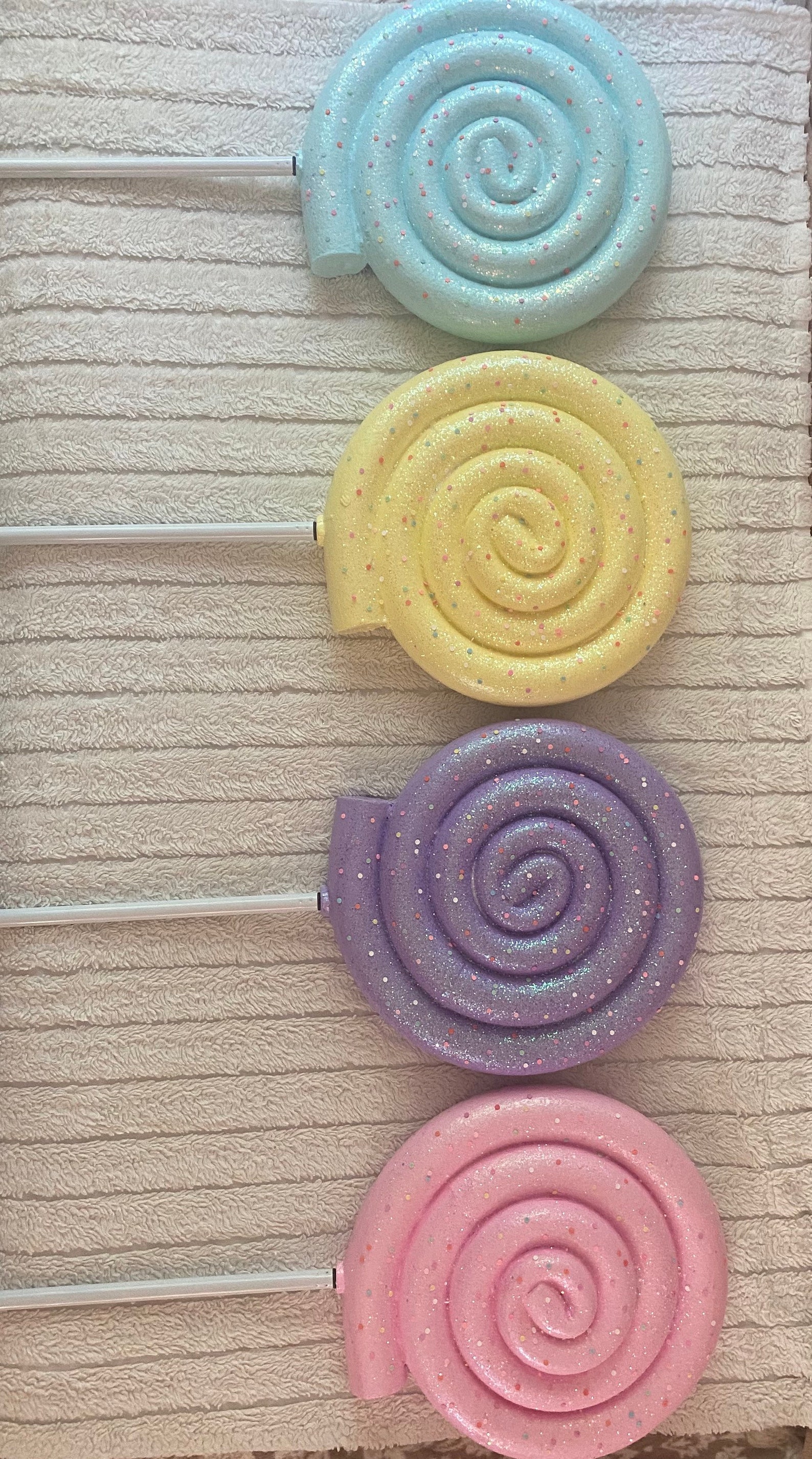 Candyland Set of Four Faux Lollipops - Etsy