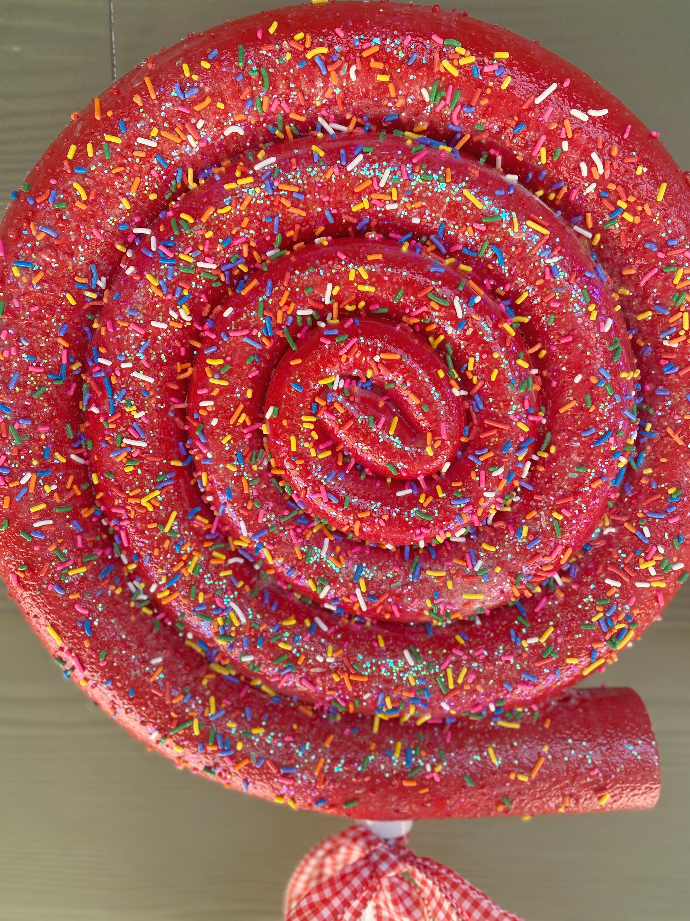 Set of Two Jumbo Faux Lollipops. Removable Handle 16 Inch Diameter - Etsy