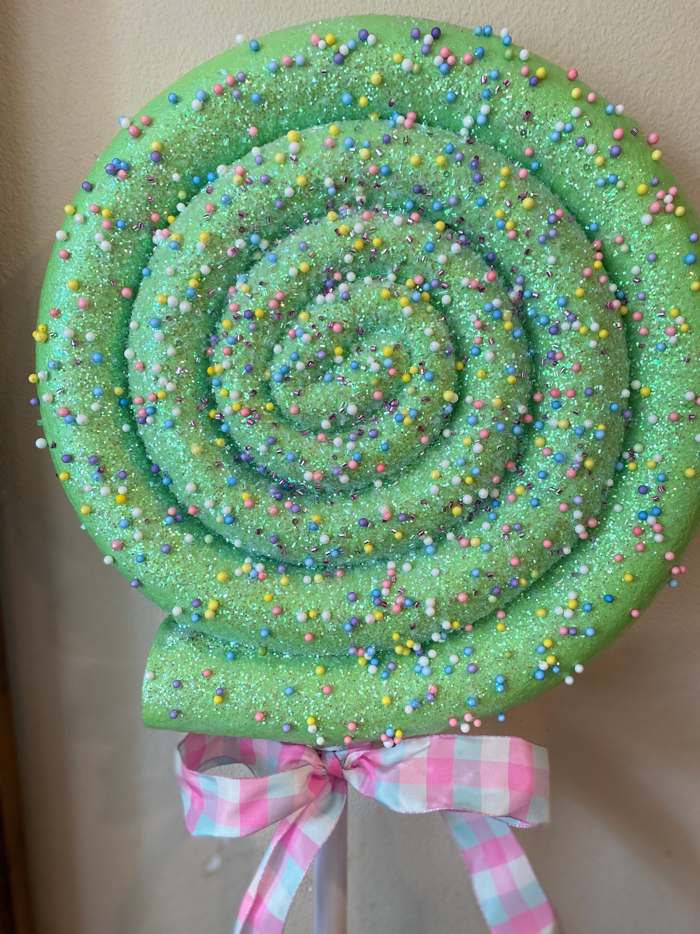 Candyland jumbo lollipop set with removable handle | Etsy