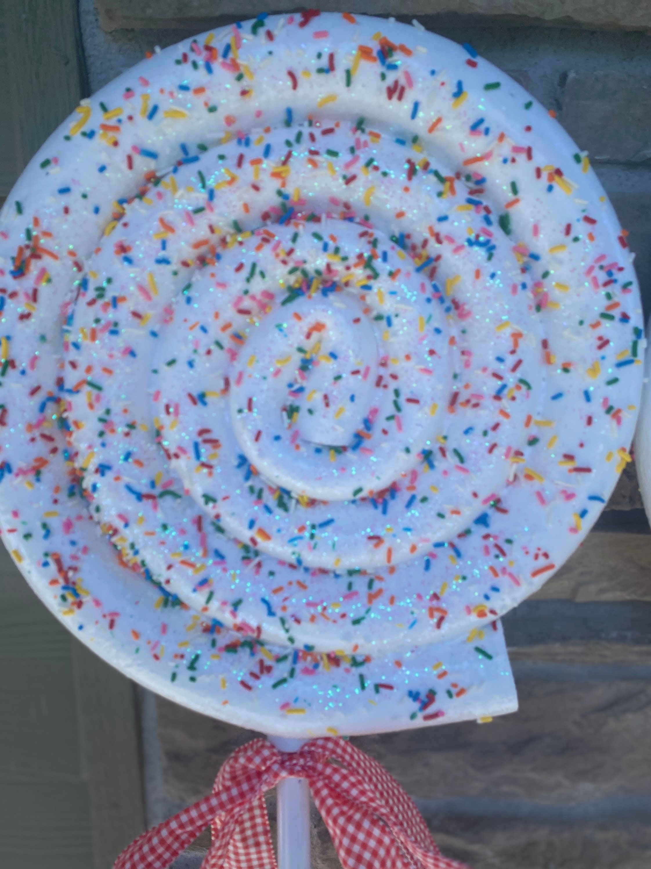 Set of Four Faux Lollipops . Removable Handle 16 Inch Diameter - Etsy