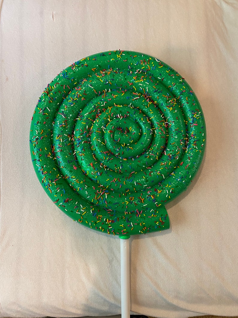 XXL Lollipop With Removable Handle 19 Inch Diameter Glow in the Dark - Etsy