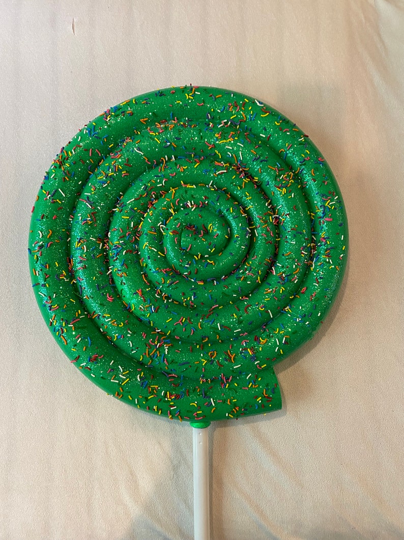 XXL Lollipop With Removable Handle 19 Inch Diameter Glow in the Dark - Etsy