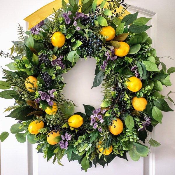 Lemon Wreath - Etsy