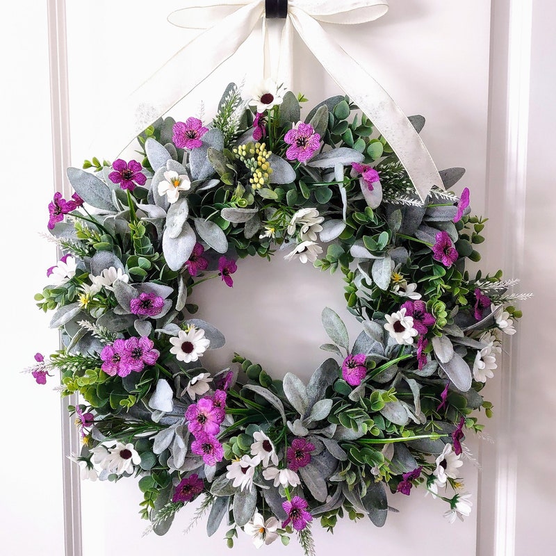 Purple Wreath - Etsy