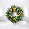 Lemon Door Wreath, Lemon Wreath, Summer Wreath,floral Wreath, Porch ...