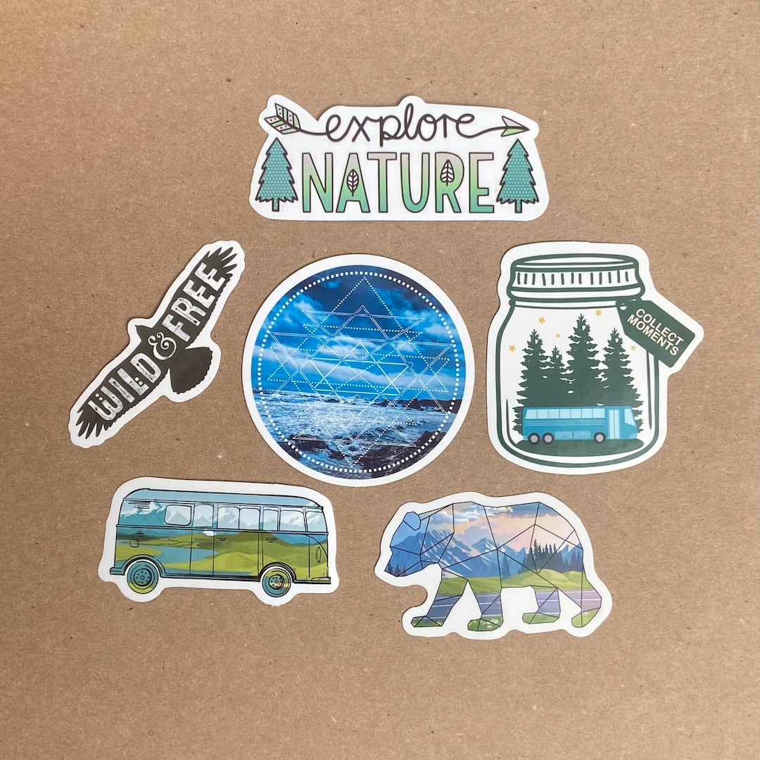 Collection of 6 Stickers High Quality and Waterproof. Free Shipping in ...