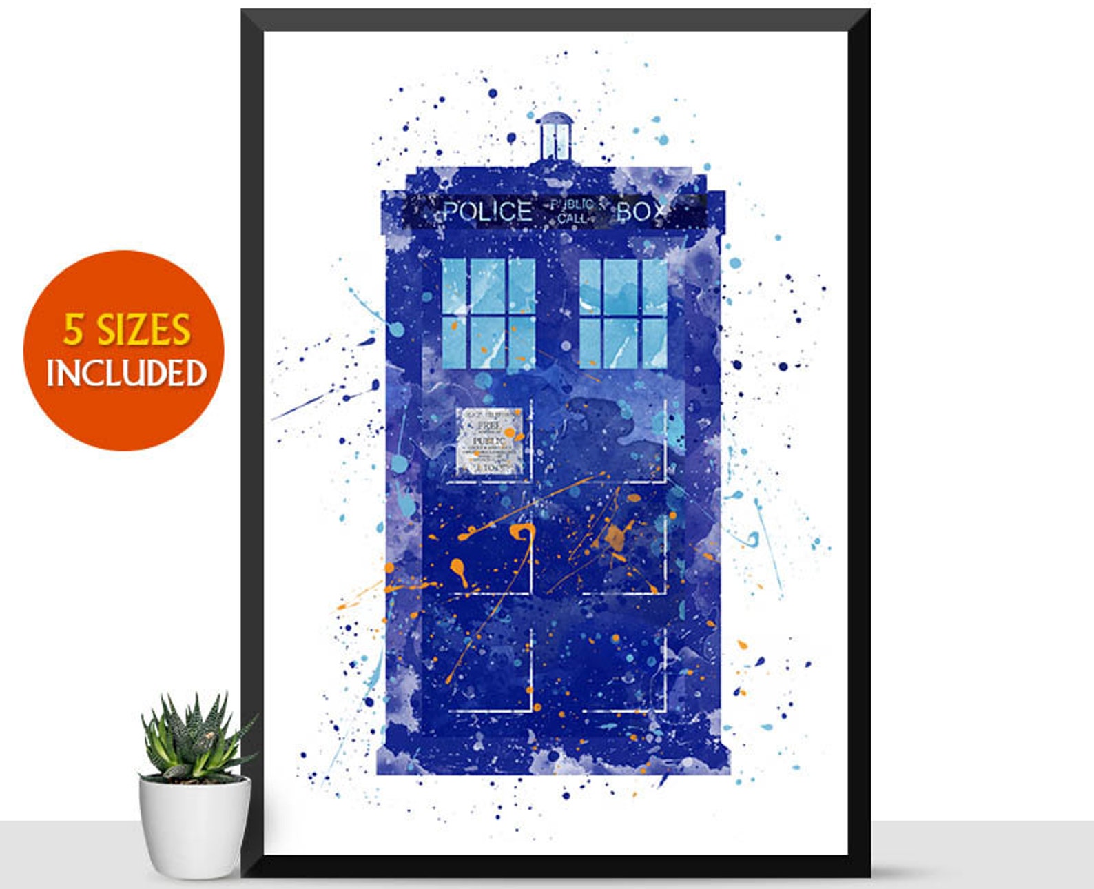 Tardis Print Dr Who Poster Doctor Who Print Tardis Poster | Etsy