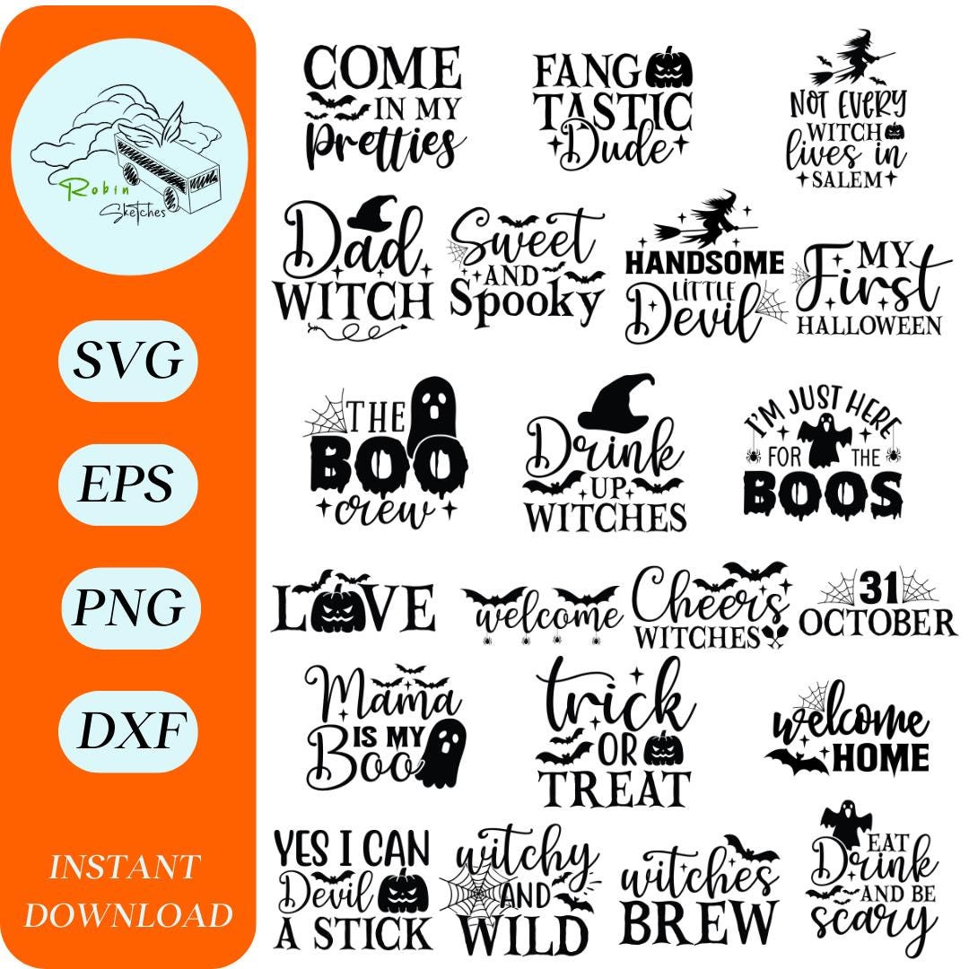 Fall Svg, Pumpkin Svg, Halloween Svg Bundle, Halloween Svg, Halloween ...