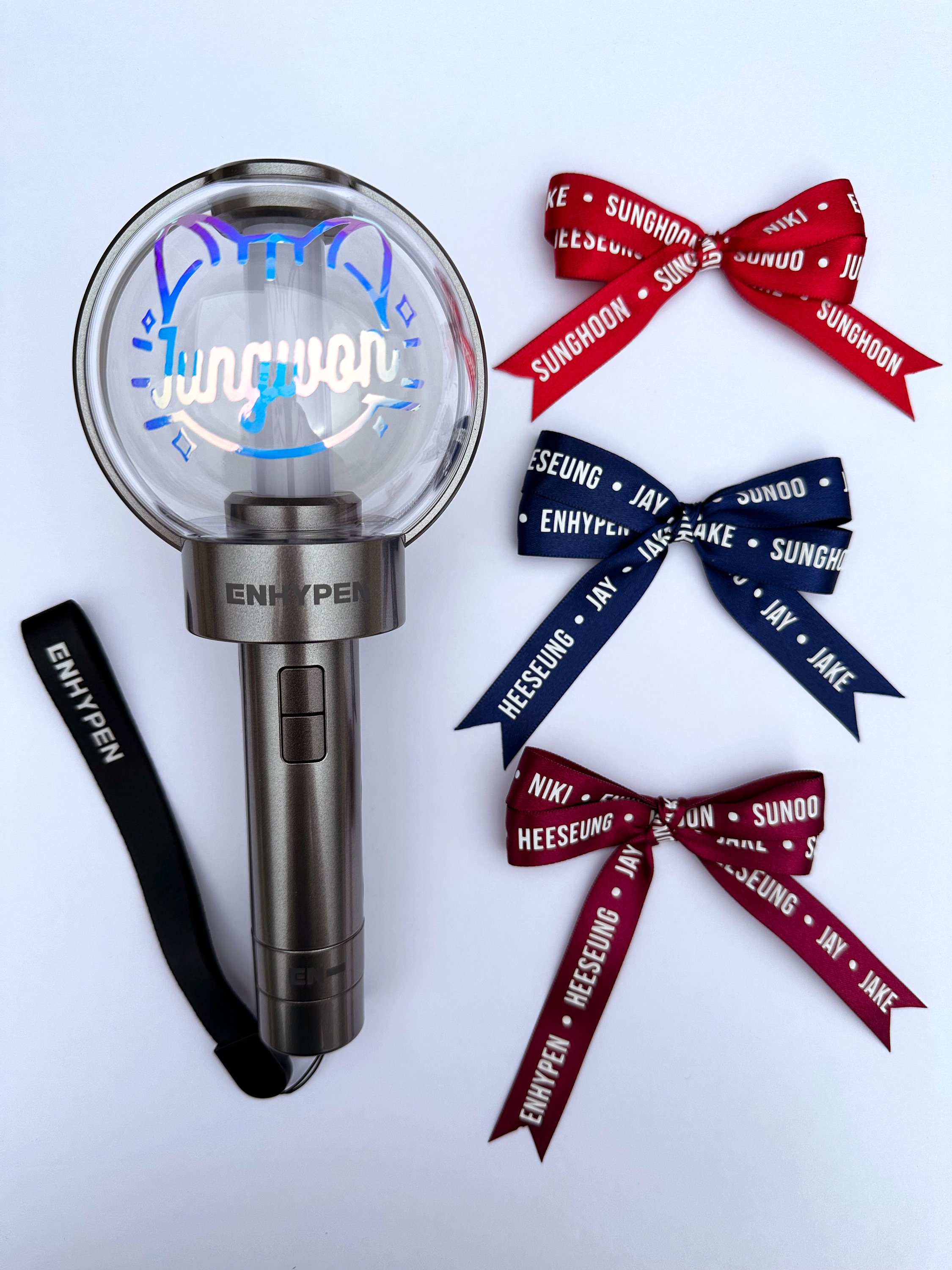 ENHYPEN Member Ribbon | ENGENE | Kpop Merch | Lightstick Bow | Heeseung ...