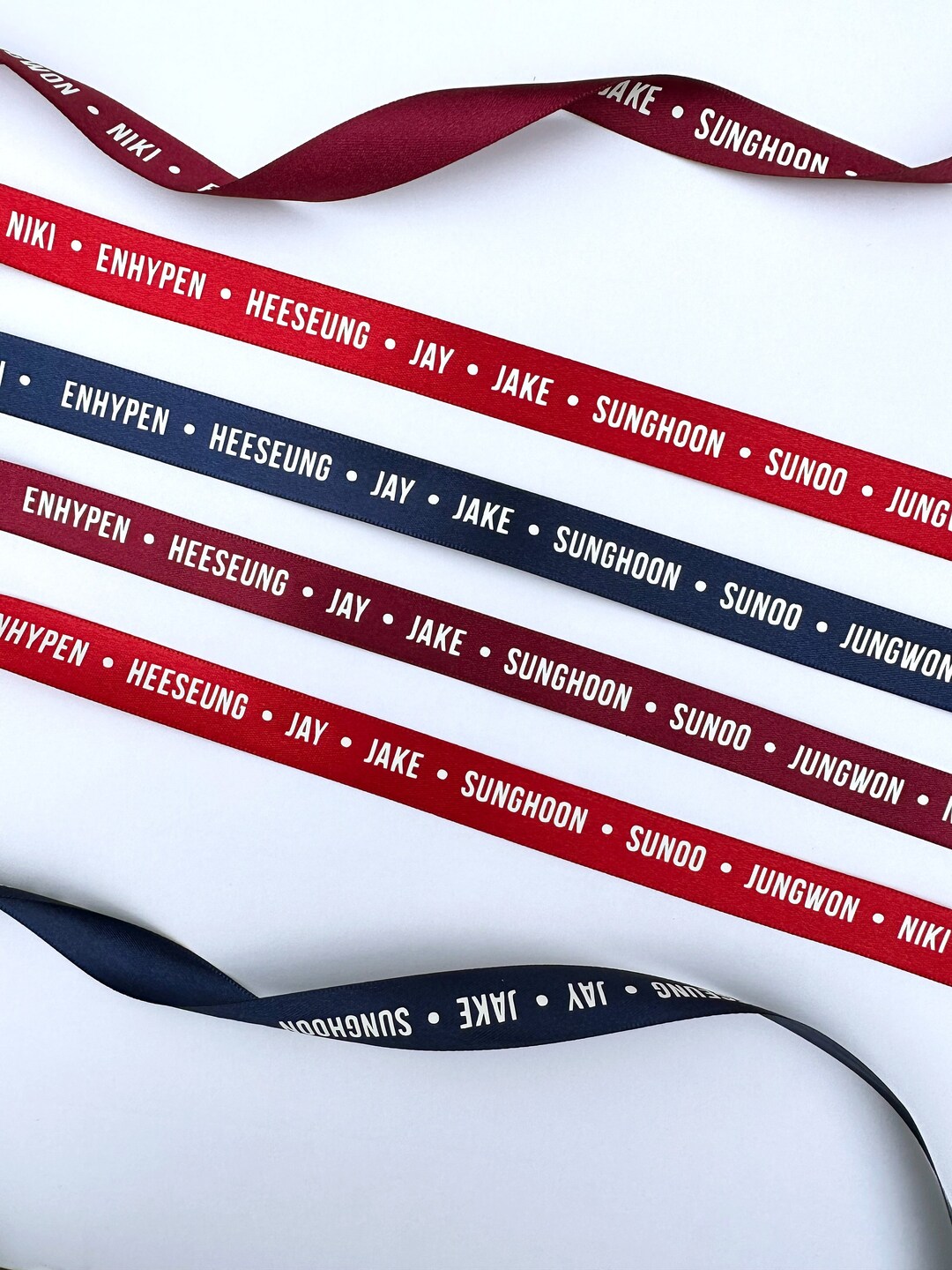 ENHYPEN Member Ribbon | ENGENE | Kpop Merch | Lightstick Bow | Heeseung ...