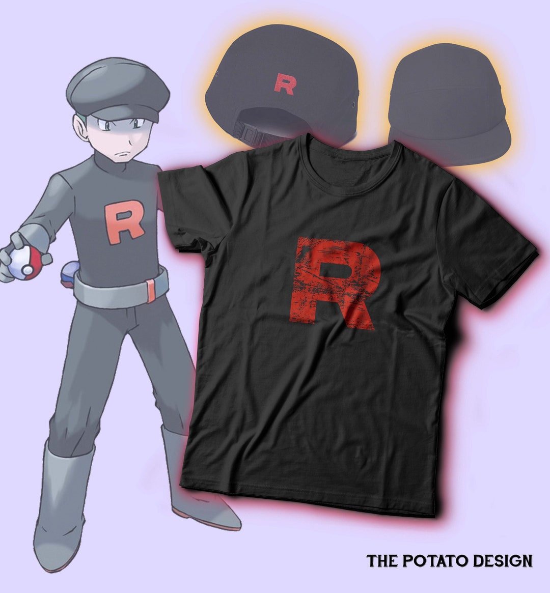 Pokemon Go Shirt Team Rocket Tee / Team Rocket Cosplay Clothes Unisex T ...