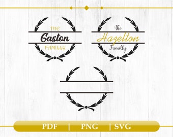 Initial Frames Svg - Etsy