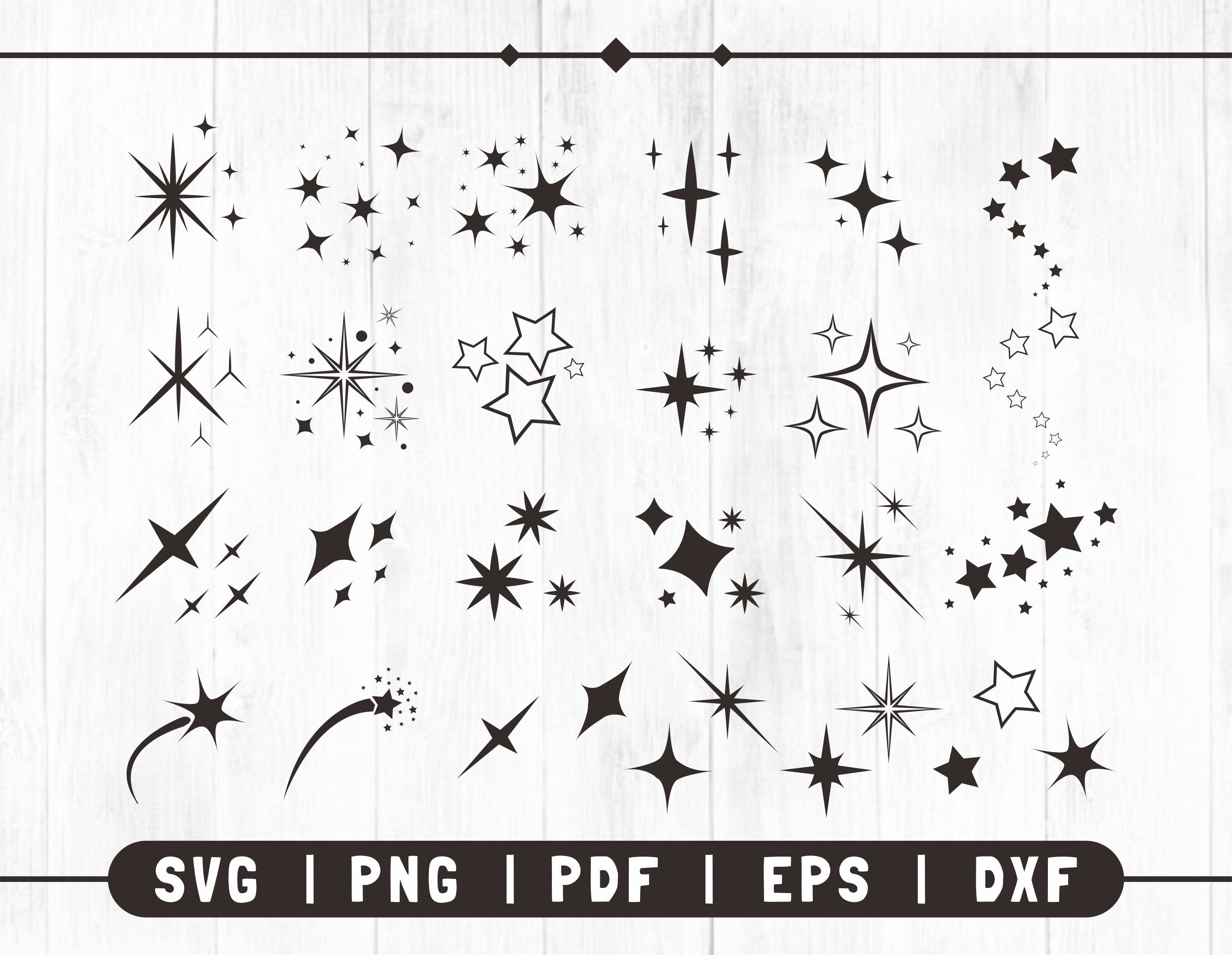Sparkle SVG Sparkle Star Sparkle Cut File Sparkle Vector - Etsy Canada