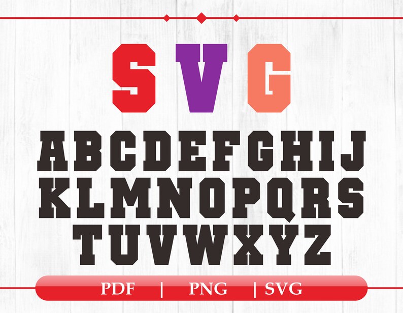 Varsity Block Font SVG College Font Svg Baseball Font Svg - Etsy Norway