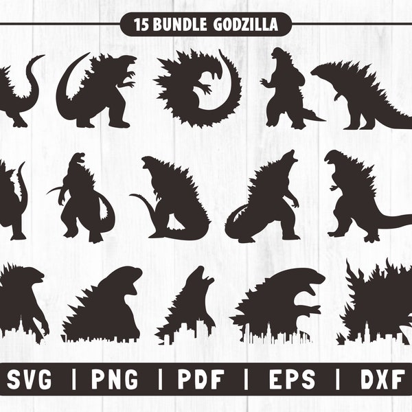 Godzilla Art - Etsy