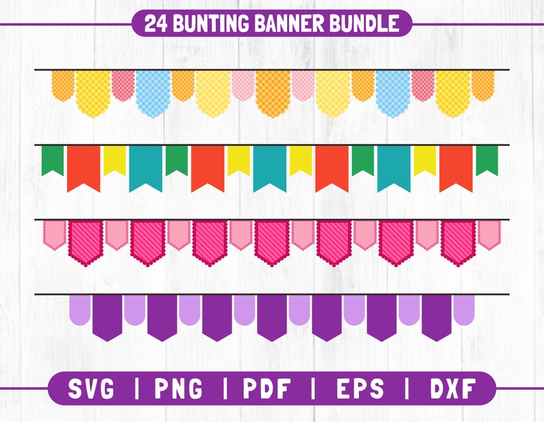 Bunting Banner Svg Banner Bunting Birthday Party Bunting - Etsy