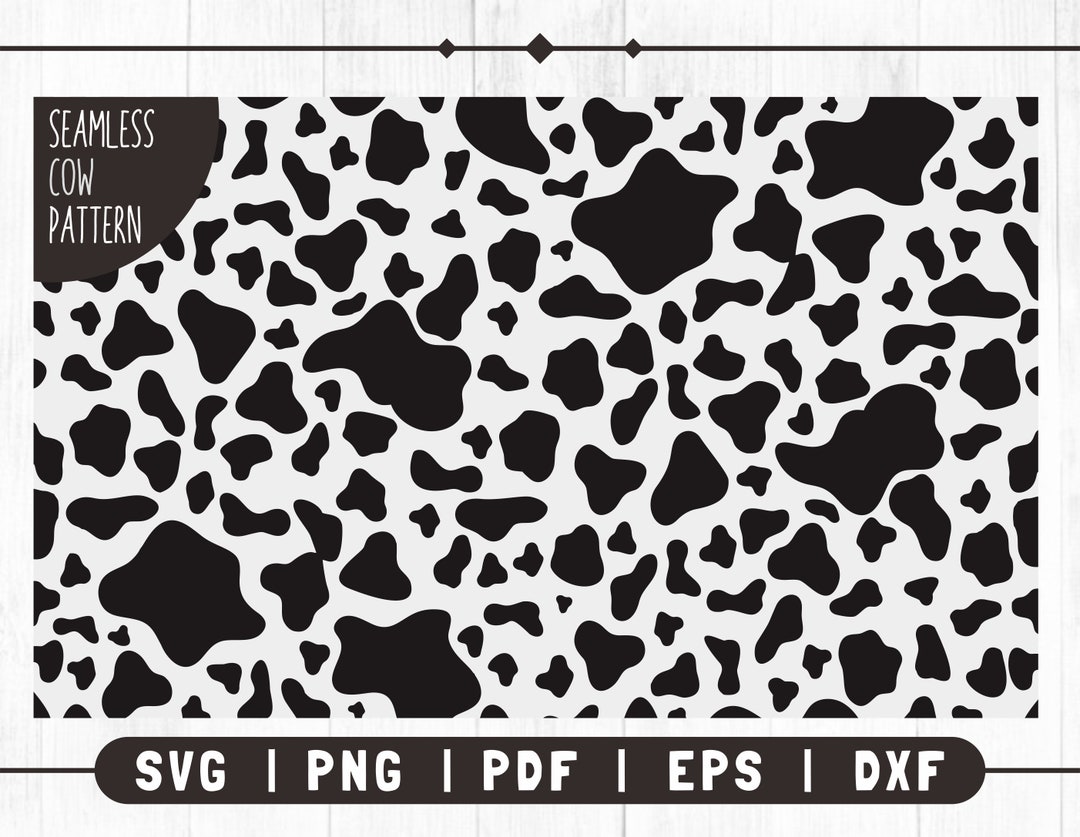 Cow Pattern Svg Cow Print Svg Seamless Cow Pattern Seamless - Etsy Finland