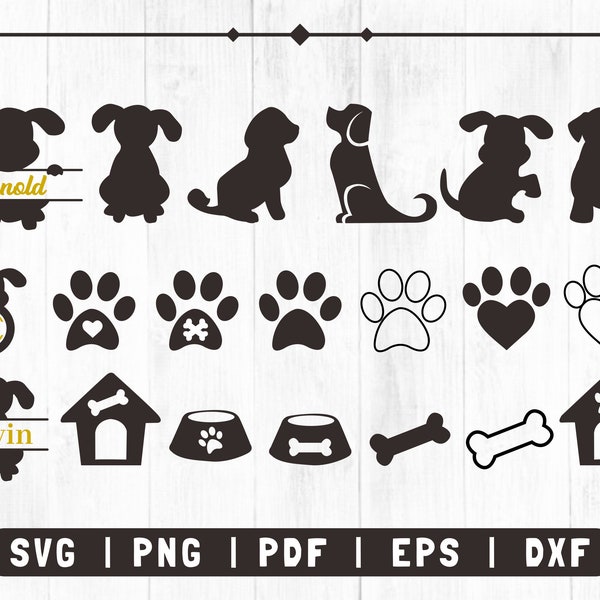 Dog Monogram Svg - Etsy