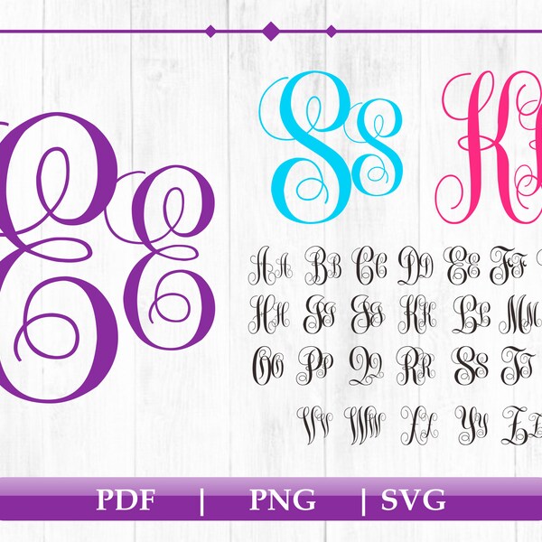 Fancy Monogram - Etsy