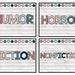 EDITABLE Boho Classroom Library Genre Labels - Etsy
