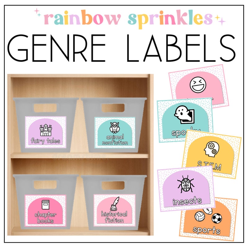 Classroom Library Stickers - Etsy